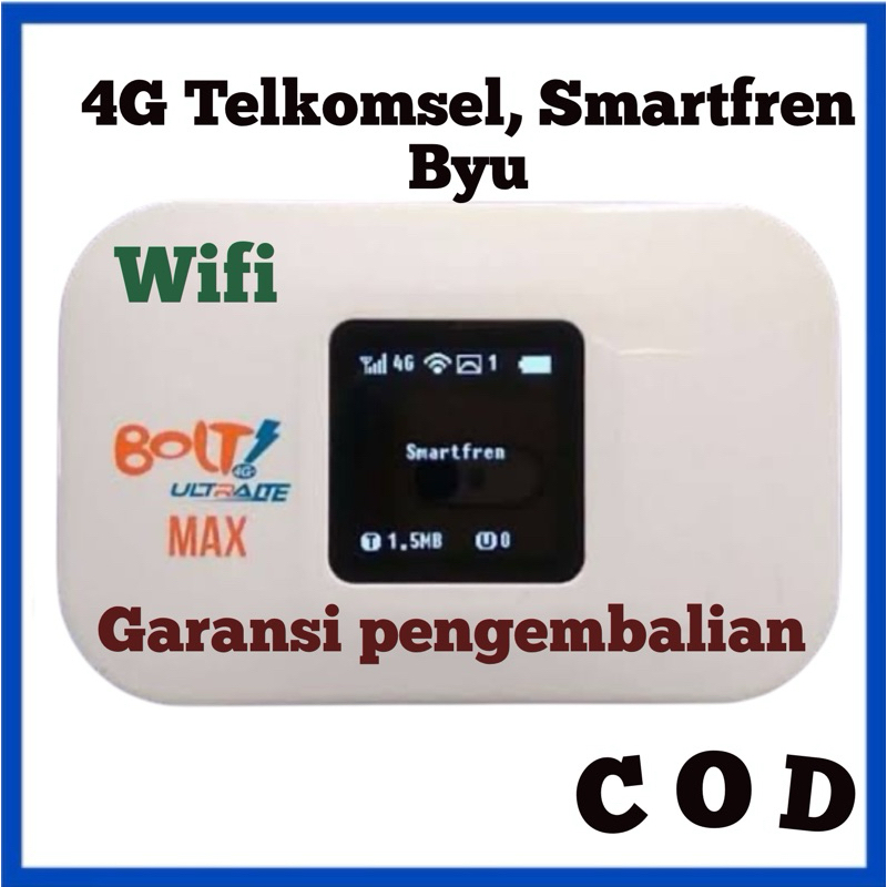 Jual WiFi modem 4G LTE Telkomsel, Smartfren , by.u , unlock 4G LTE band ...