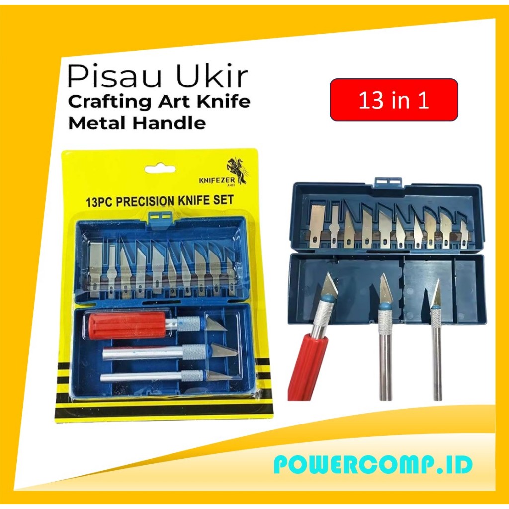 Jual Knifezer A-003 Pisau Ukir Carving Art Knife Cutter Blade 16Pcs ...