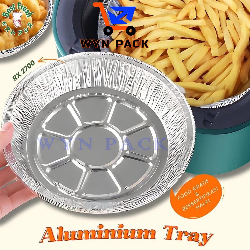 Jual ALUMINIUM TRAY MODEL BULAT RX-2700 / RX-725 - WADAH ALUMINIUM FOIL ...