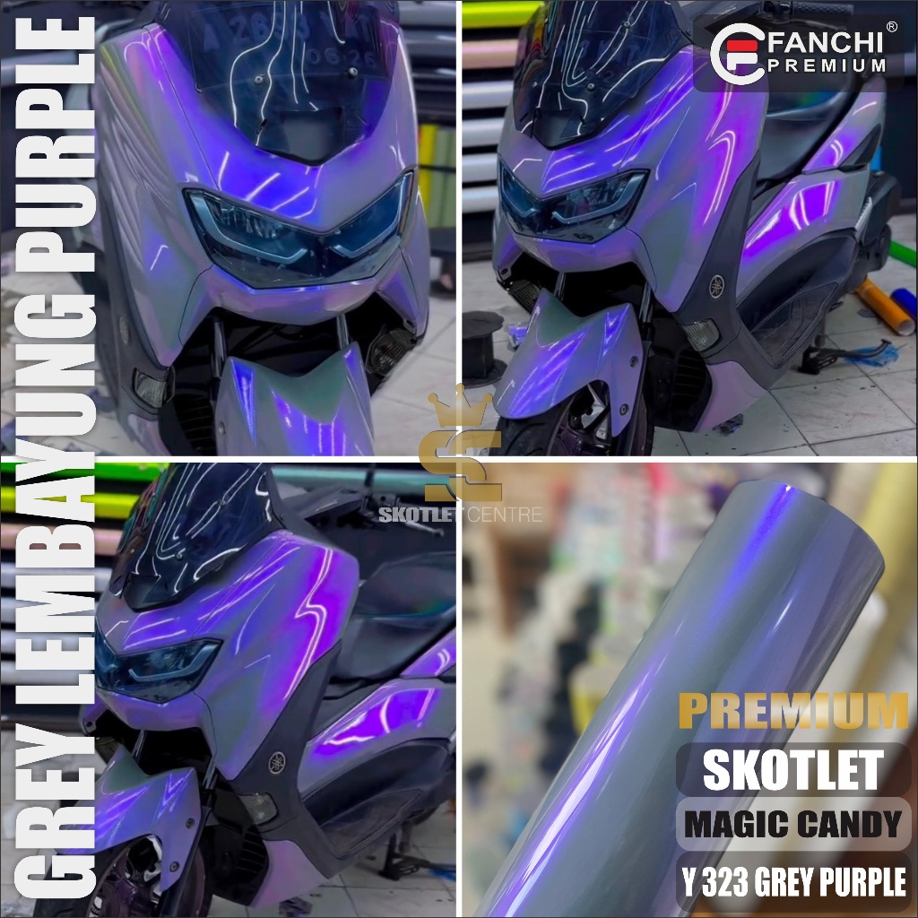 Jual Stiker Skotlet Lembayung Sticker Motor Magic Candy Glossy Sticker ...