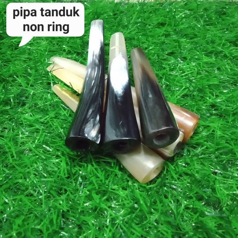 Jual Once Pipa Pipo Tanduk Kerbau Tanpa Ring Lubang Multifungsi Warna ...