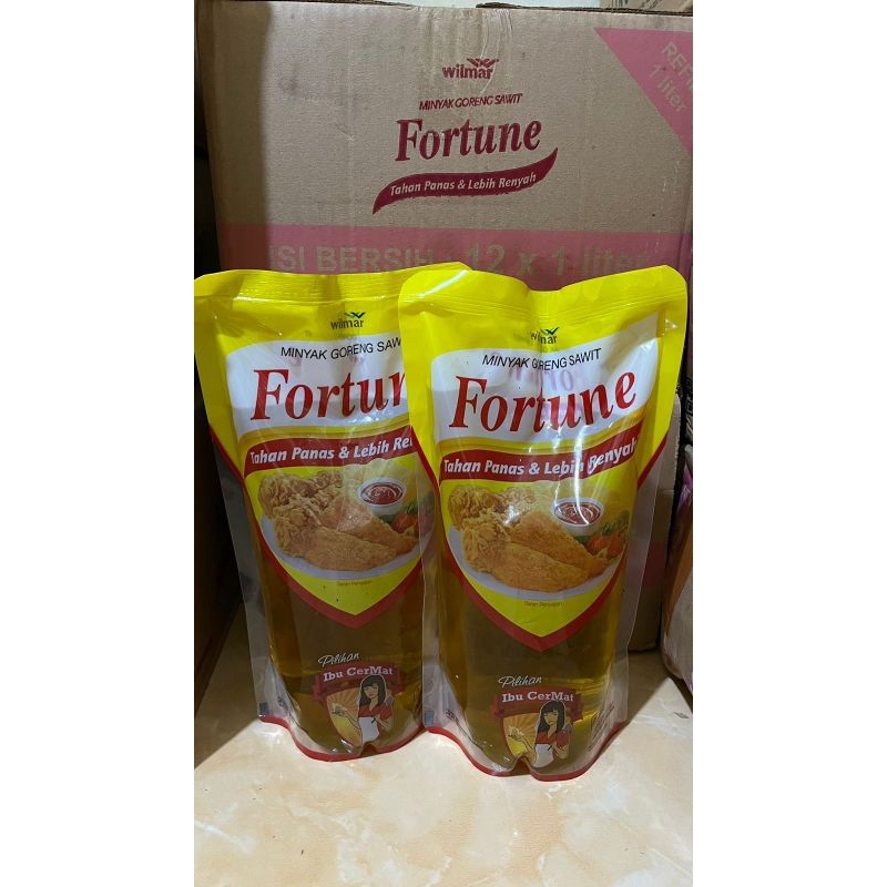 Jual Minyak Goreng Fortune Refill Kemasan 1 liter × 12 pcs / Karton ...
