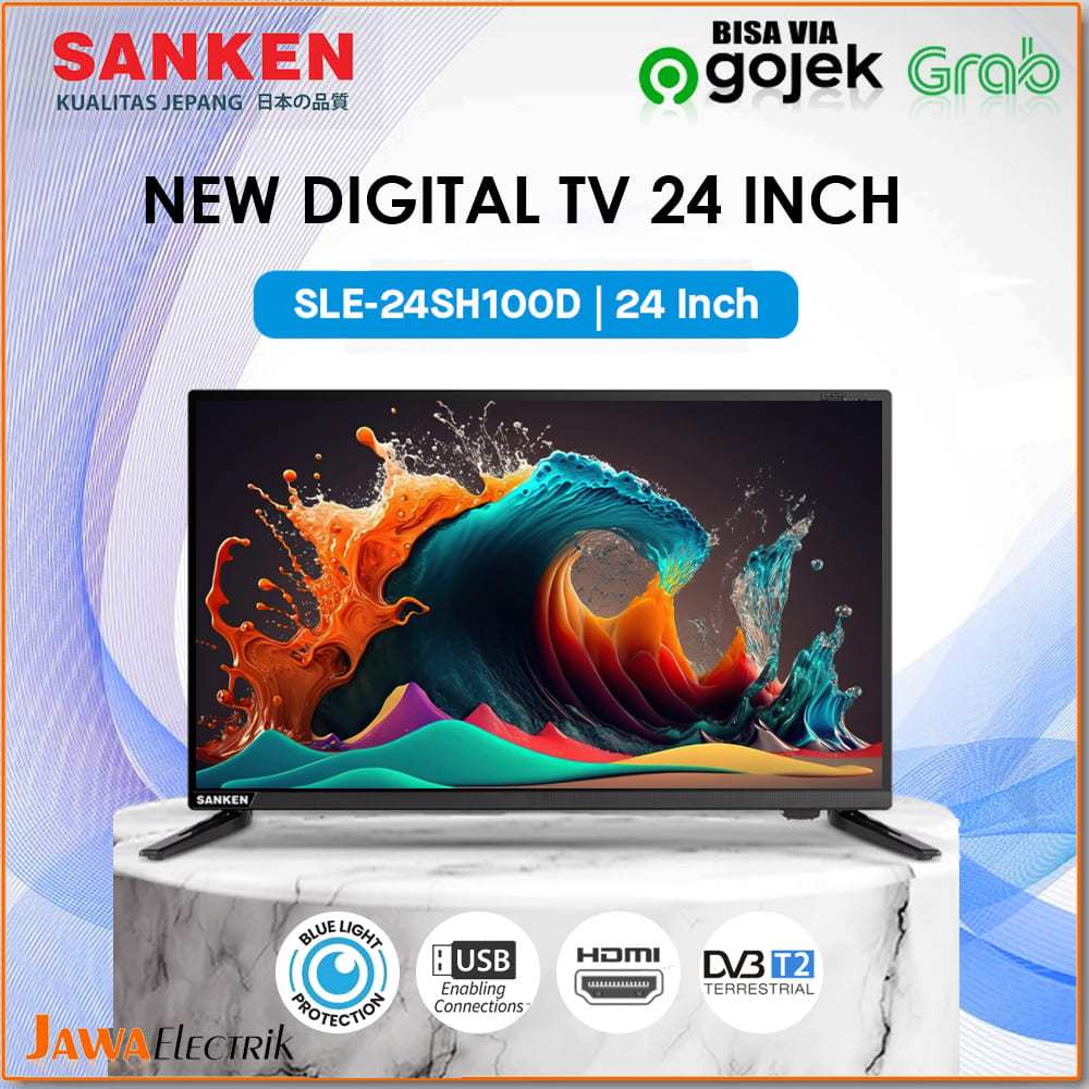 Jual Sanken 24 Inch LED TV HD SLE-24SH100D Digital TV Low Watt Garansi ...