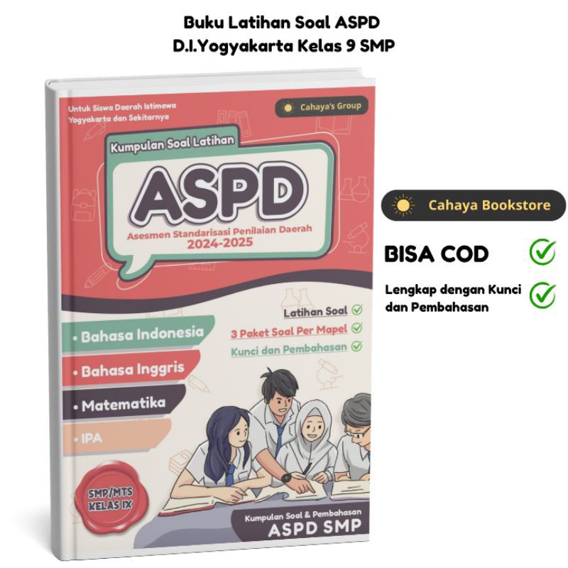 Jual [BISA COD] | BUKU LATIHAN SOAL ASPD Kelas 9 | ASPD JOGJA ASPD DIY ...