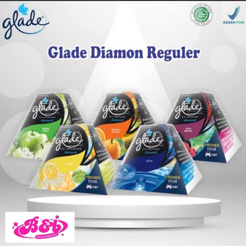Jual GLADE DIAMOND AIR FRESHENER CAR PARFUM MOBIL 80ML | Shopee Indonesia
