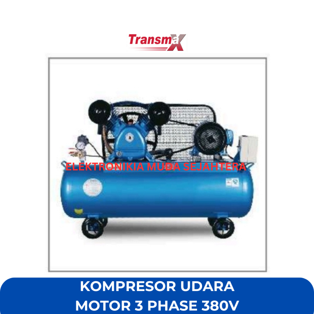 Jual Transmax Kompresor Udara 4kW/5.5HP Motor 3 Phase 380V | Tekanan 0. ...