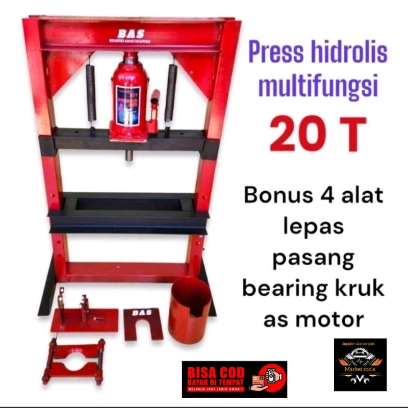 Jual alat pres 20 ton multifungsi pres velg pres Kruk as pres rajawali ...