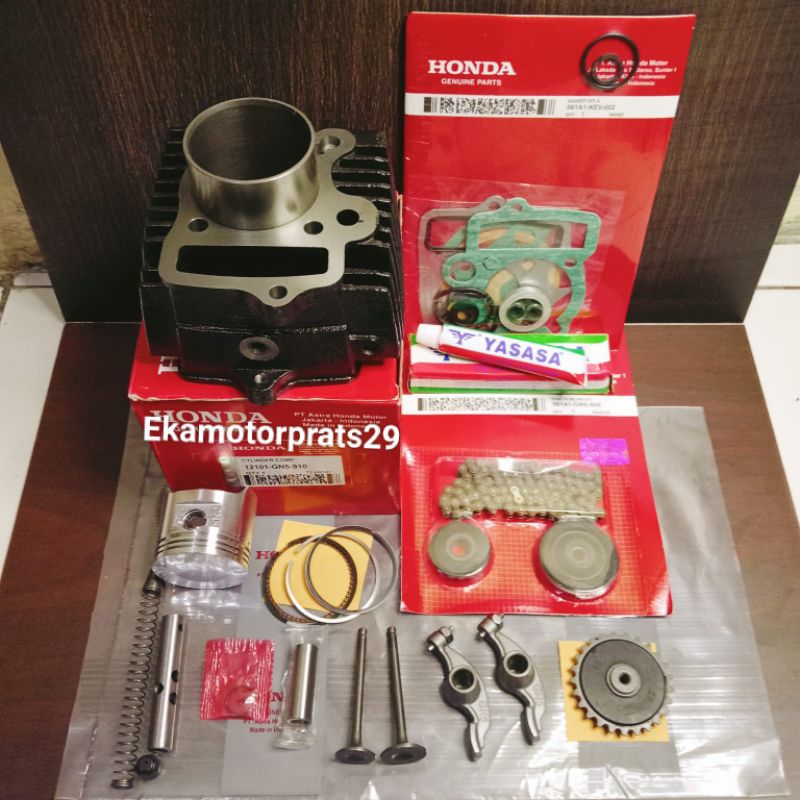 Jual Paket Blok Seher GN5 Cylinder paket Lengkap (8 item) Honda Grand/Supra x lama/Astrea prima ...