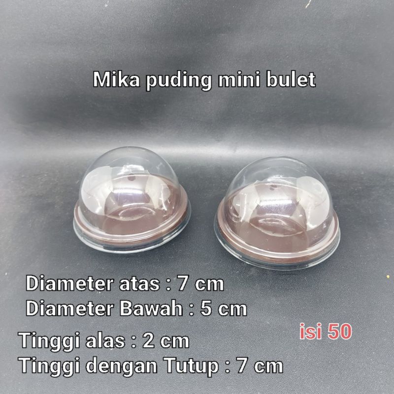 Jual Mika Puding Mini Bulat / Tray MoonCake - Mika Mochi isi 50 Pcs | Shopee Indonesia