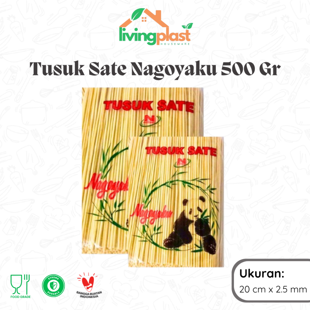 Jual Tusuk Sate Nagoyaku 500 Gram / Tusuk Sate Bambu / Tusuk Sate Halus ...