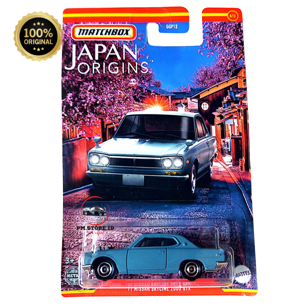 Jual Matchbox japan origins 71 nissan skyline 2000 GTX BIRU | Shopee ...