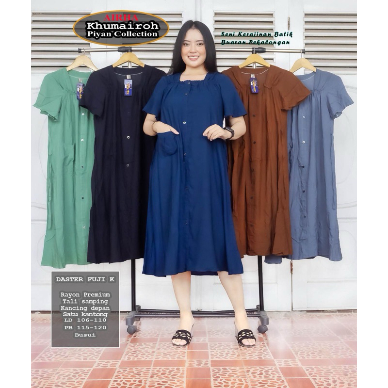 Jual DASTER FUJI VIRAL KEKINIAN - DASTER KERUT DADA FUJI BATIK PRINT ...