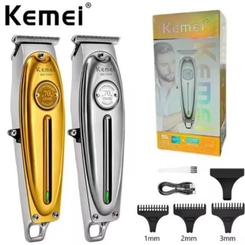 Jual Alat Cukur Rambut Jenggot Kemei 1949 Hair Clipper Trimmer All Metal Kemei KM-1949 | Shopee ...