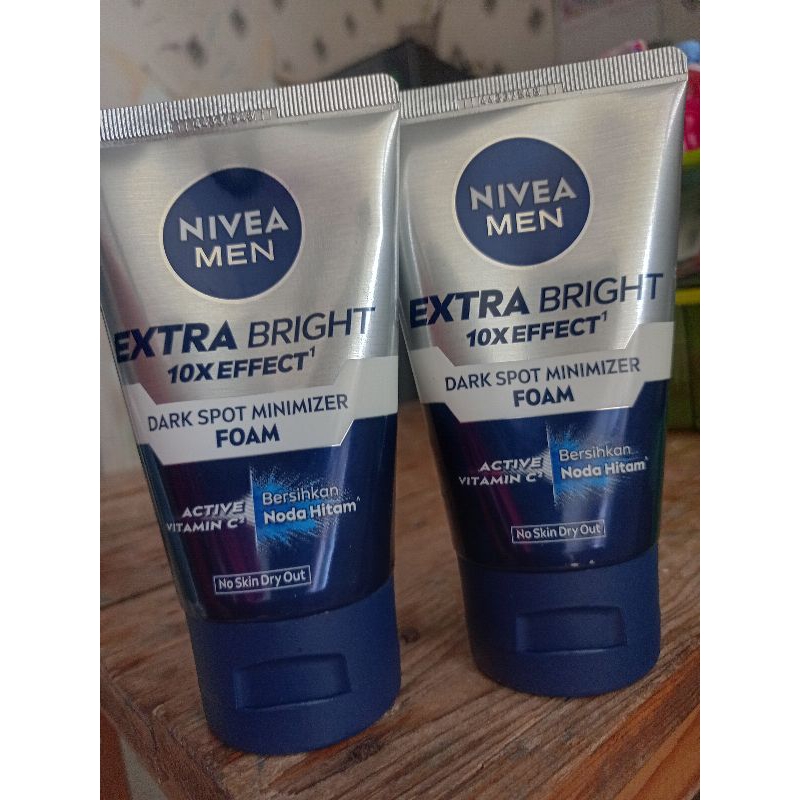 Jual Nivea Men Extra Bright Dark Spot Minimizer Foam 100ml | Shopee ...