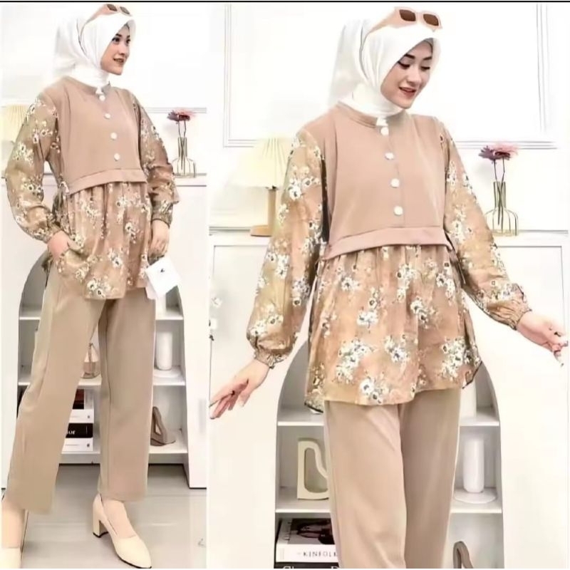 Jual Yulia one set knit hornet/setelan terbaru model kekinian/setcel ...