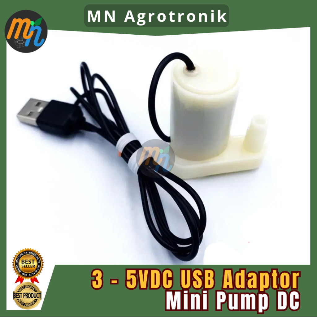 Jual MINI PUMP/POMPA MOTOR DC SUBMERSIBLE VERTICAL DC 5V USB ADAPTOR ...