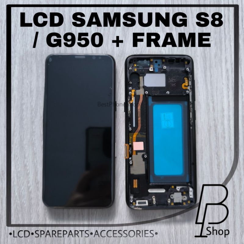 Jual LCD SAMSUNG S8 / G950 + FRAME | Shopee Indonesia