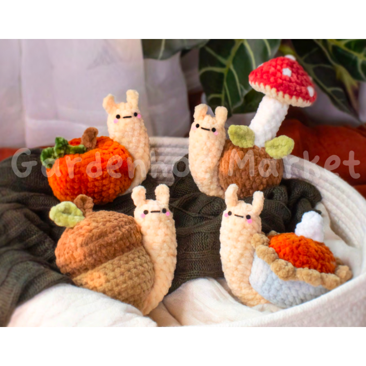 Jual Fall Snails Bundle {PDF File Amigurumi Pattern/Pola} | Shopee ...