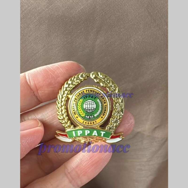 Jual Pin Bros Pin Dada Padi Kapas Bendera Logo IPPAT IKATAN PEJABAT ...