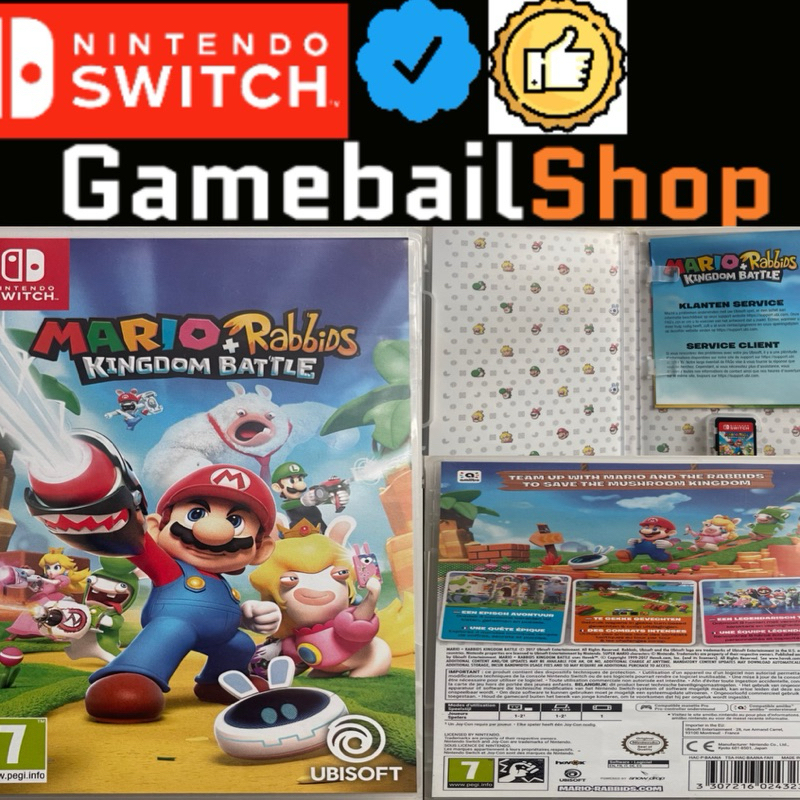 Jual Mario Rabbids Kingdom Battle Switch Game ( English ) Kaset ...