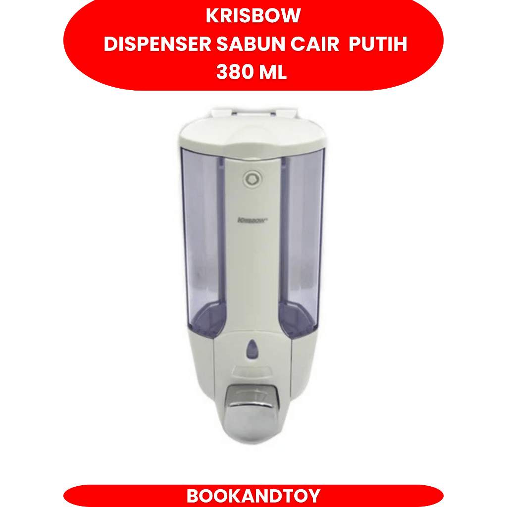 Jual Krisbow Dispenser Sabun Cair Putih 380 Ml Soap Dispenser | Shopee ...