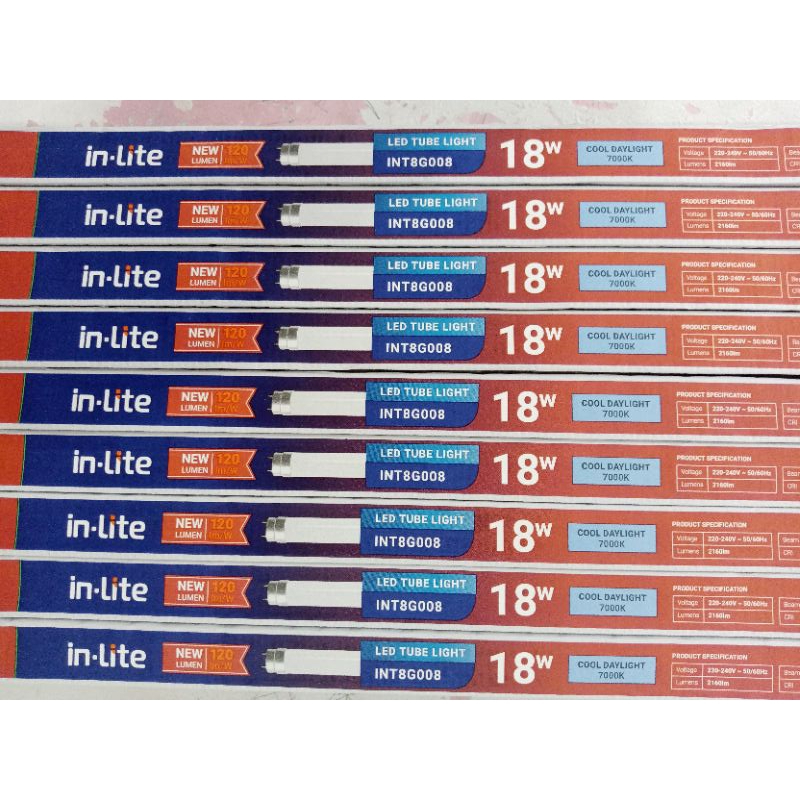 Jual Lampu TL LED Tube T8 18W inlite in lite INT8G008 008 | Shopee ...