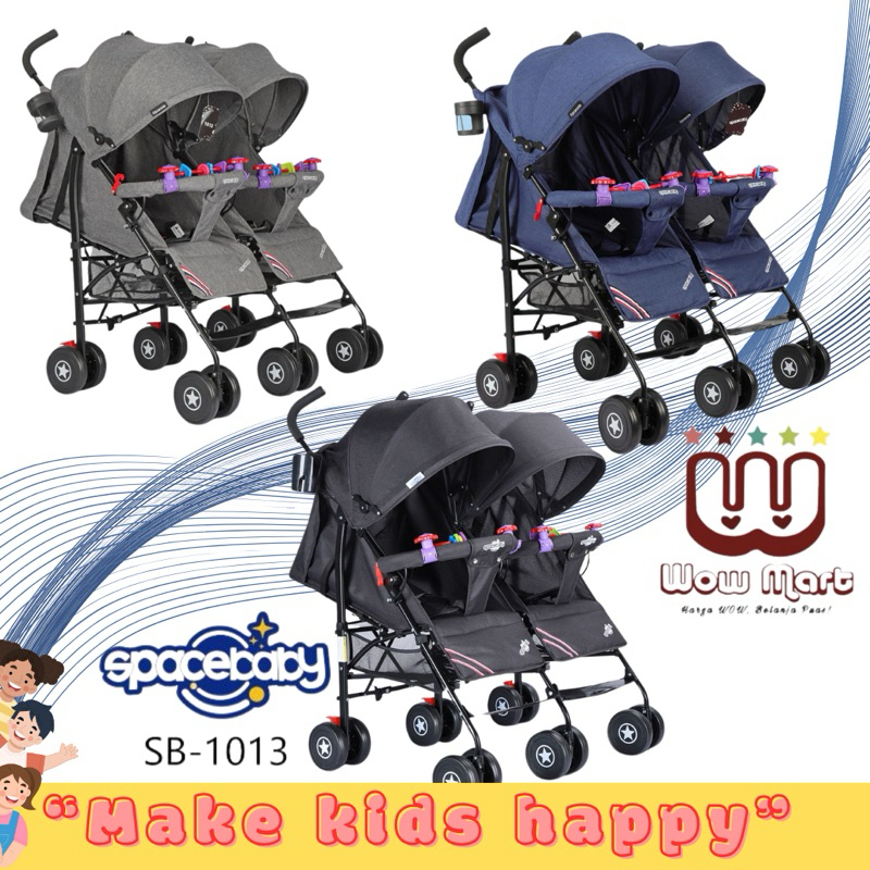 Jual SPACEBABY BABY STROLLER SB-1013 Twins Kereta Dorong Anak Bayi ...