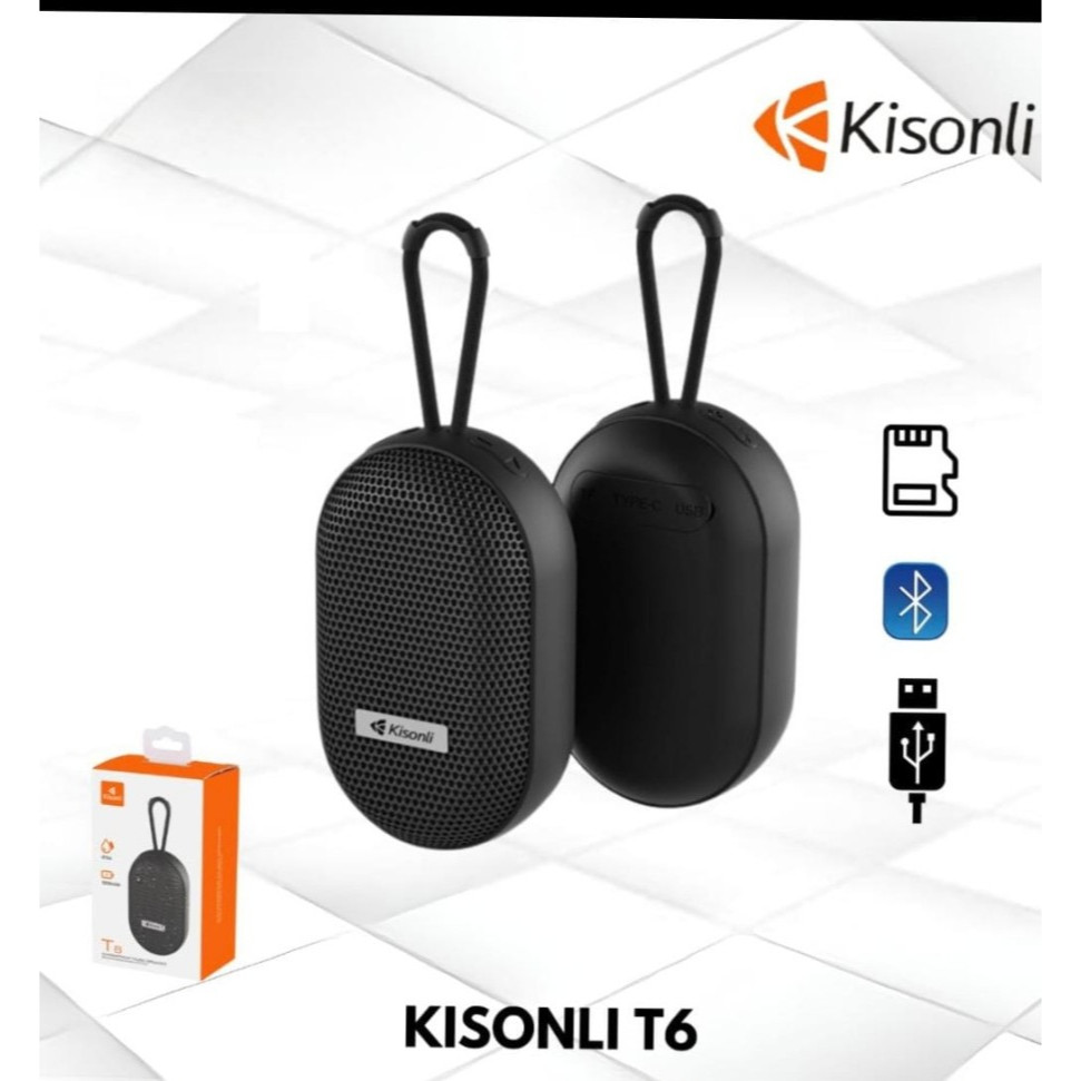 Jual Speaker kisonli T6 speaker bluetooth Ipx4 waterproof(tahan air ...