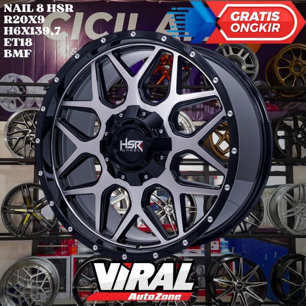 Jual Velg Mobil PAJERO , FORTUNER , TRAILBLAZER , EVEREST , HSR NAIL RING 20 R20 | Shopee Indonesia
