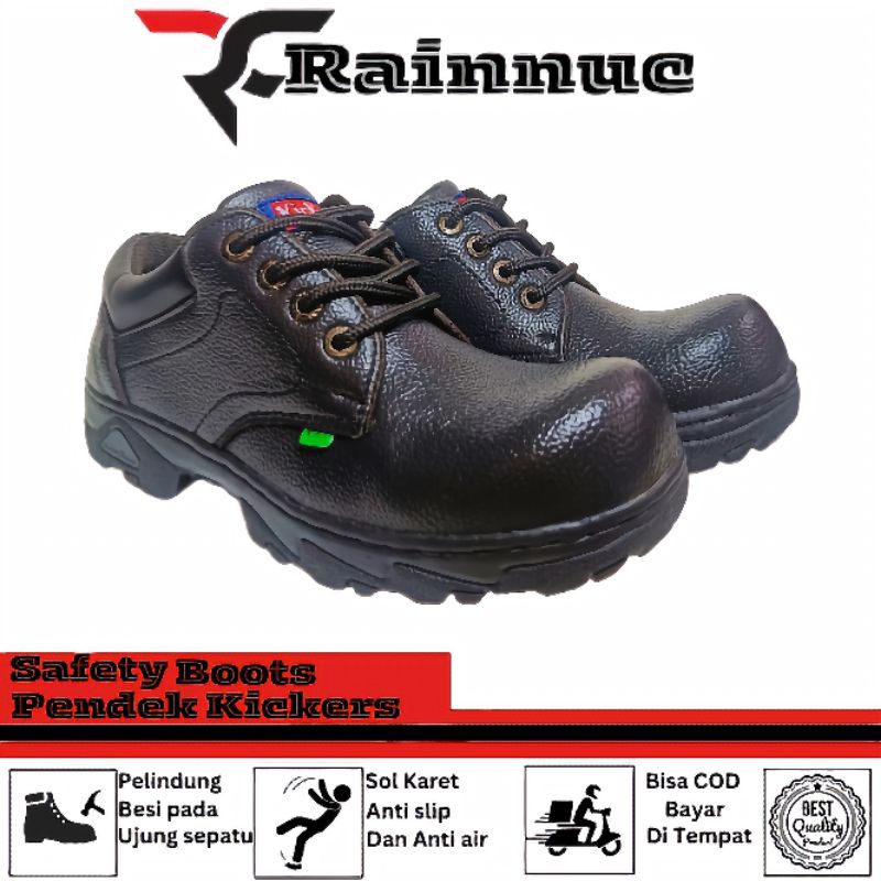 Jual Sepatu Safety Boots Pria Ujung Besi Sepatu Kerja Sepatu Proyek ...