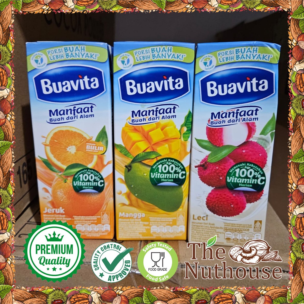 Jual BUAVITA 245ml Jus Sari Buah Asli / Real Fruit Juice [Rasa Mangga / Jeruk / Lychee / Jambu ...