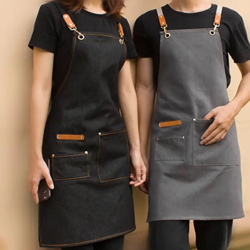 Jual Apron koki apron barista celemek restoran, coffe shop, barber ...