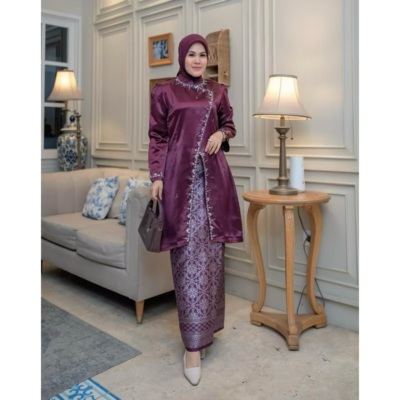 Jual KEBAYA KURUNG MELAYU LYLIE SONGKET PAYET/KEBAYA NIKAHAN/KEBAYA ...