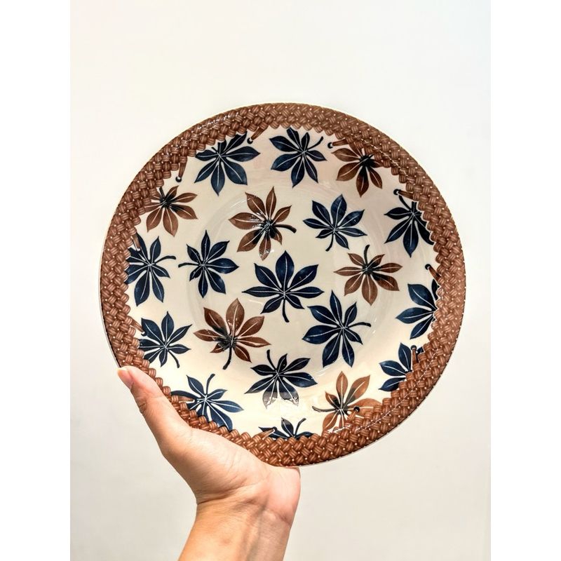 Jual PIRING KERAMIK MOTIF CANTIK / DIAMETER 23CM TEBAL ECER | Shopee ...