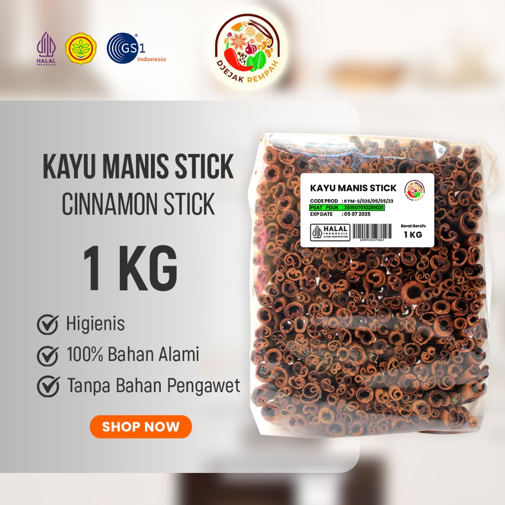 Jual Kayu Manis Stick / Cinnamon Stick Grade A (P 8 cm) | Shopee Indonesia