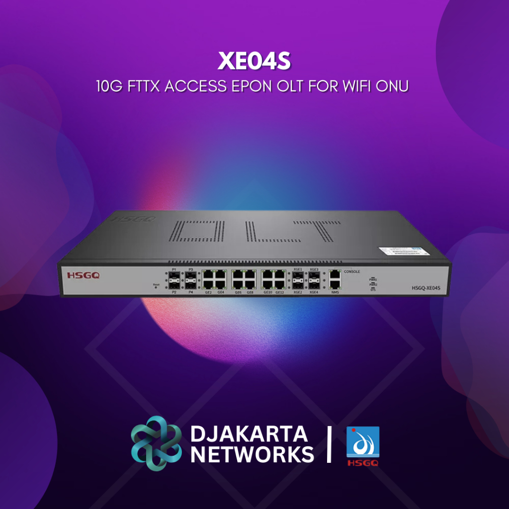 Jual HSGQ XE04S 4 PORT EPON OLT WITH 12 PORT GIGABIT RJ45 4 PORT 10G SFP, AC, 4 Fixed GPON Port ...