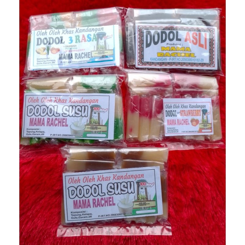 Jual Dodol Warna/ Dodol Susu Aneka rasa Kandangan Kemasan Plastik 13 ...