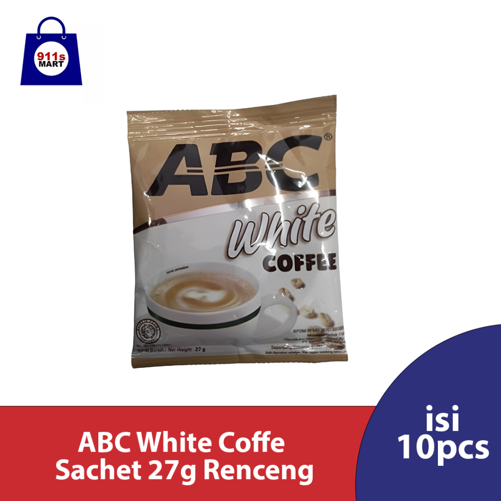 Jual ABC White Coffe Sachet 27g renceng isi 10pcs | Shopee Indonesia