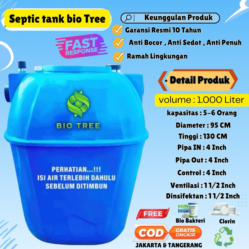 Jual Septic Tank Bio 1.000 Liter Biotech , Biofilter , Biofill , Bio ...