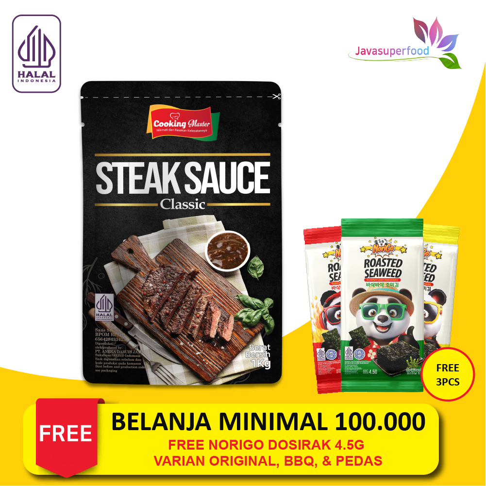Jual Cooking Master/ Steak Sauce/ Saus Steak/ Sauce Steak Halal 1 KG ...