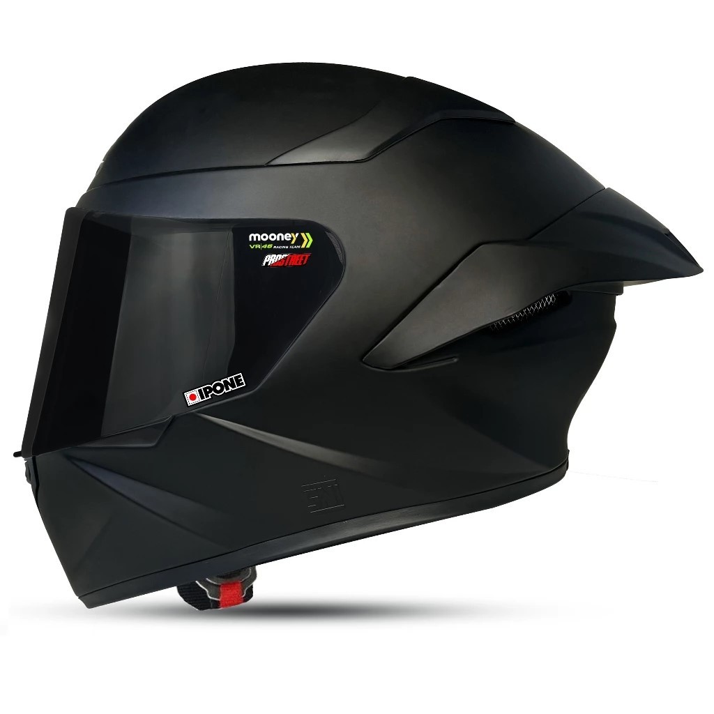Jual Helm Full Face MLA TTC Crypton | Hitam Doff Kaca Smoke | Paket ...