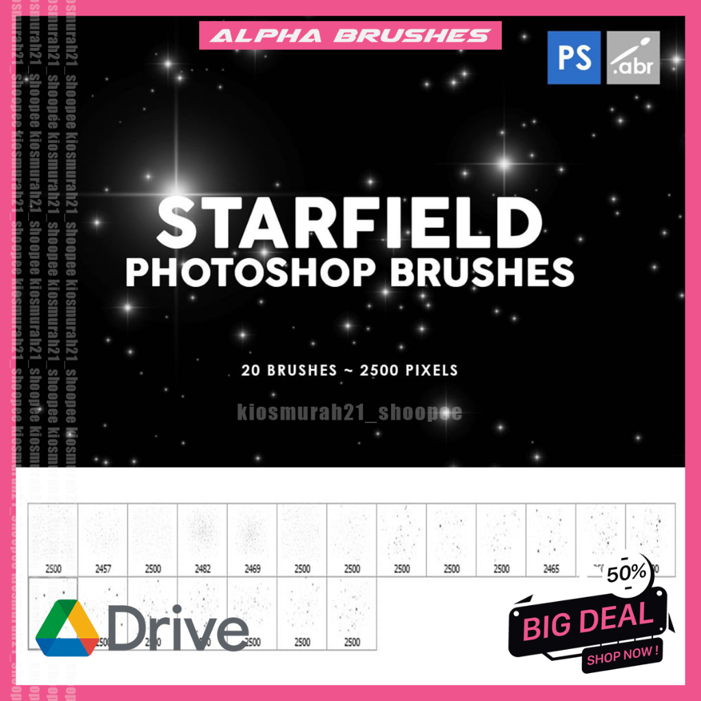 Jual 20 Starfield Photoshop Stamp Brushes | Shopee Indonesia