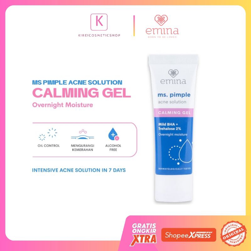 Jual Emina Ms Pimple Acne CALMING GEL | Shopee Indonesia
