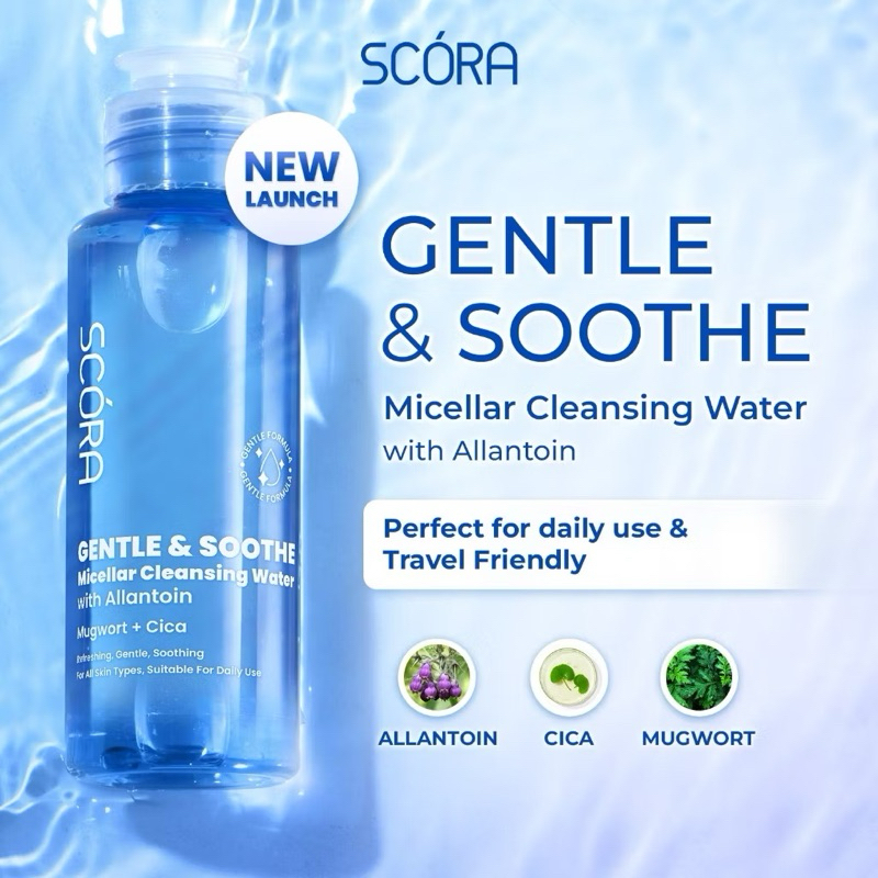 Jual [NEW LAUNCH] SCORA Gentle & Soothe Micellar Cleansing Water 100 ml ...