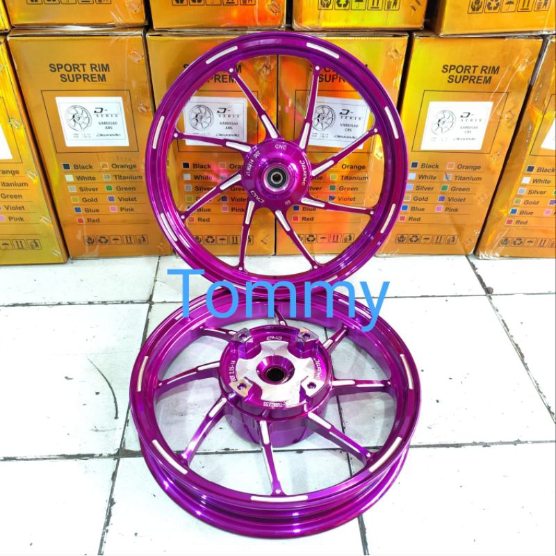 Jual Velg Delkevic M8 Vario 160 CBS & Vario 160 ABS Velk Vario 160 palang 8 ukuran 185/215x14 ...