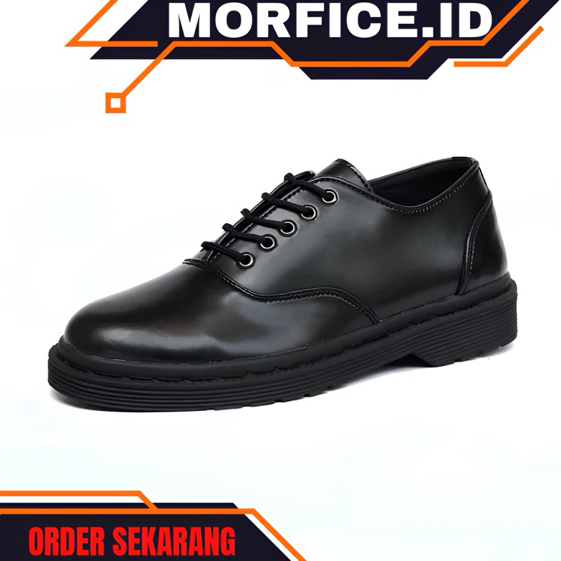 Jual Sepatu Pantofel Formal Docmart Low Boots Hitam Kerja Pria - Brusko ...