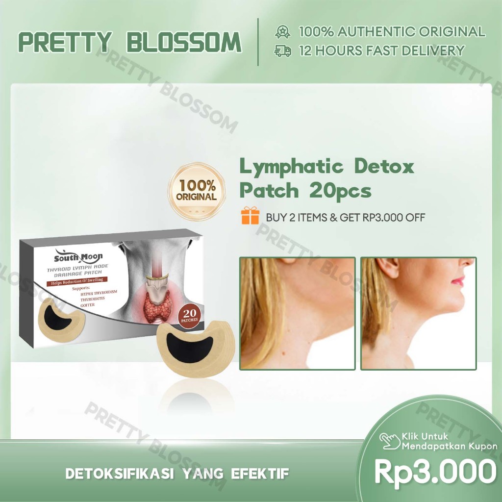 Jual South Moon Lymphatic Detox Patch 20pcs Painless Lymph Nodes Detox ...