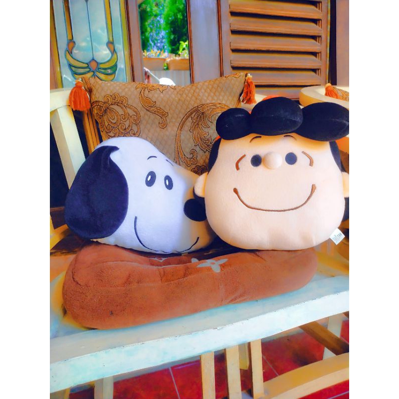 Jual boneka bantal bentuk kepala film kartun snoopy snupi peanuts lucy ...