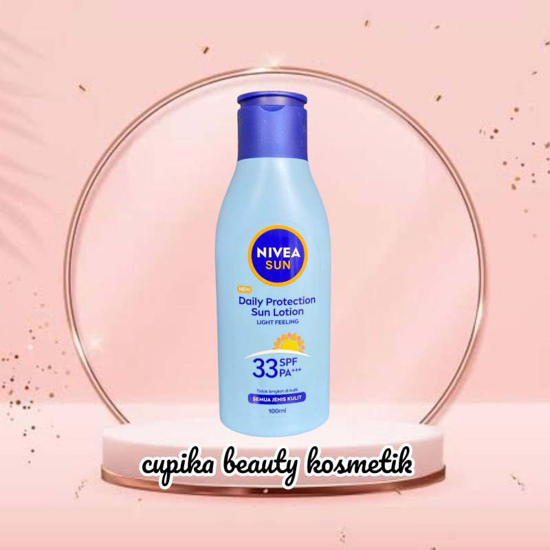 Jual uo,zz - NIVEA LOTION SUN PROTECTION SPF 33 100 ML - LOTION UV ...