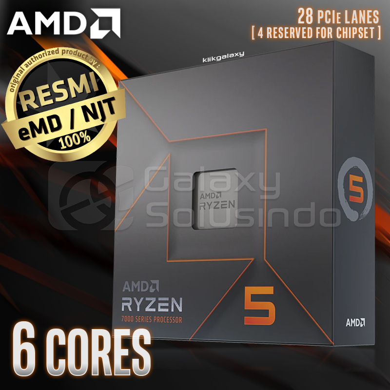 Jual AMD Ryzen 5 7600X 6 Core 12 Thread 5.3Ghz AM5 Processor | Shopee Indonesia
